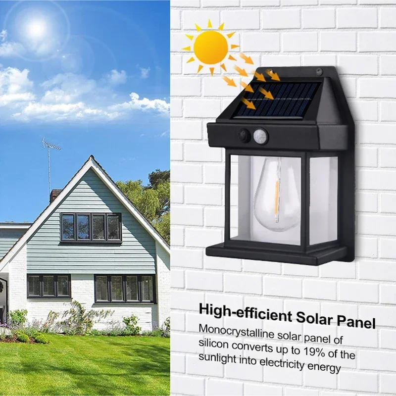 OUTDOOR SOLAR WALL LIGHT