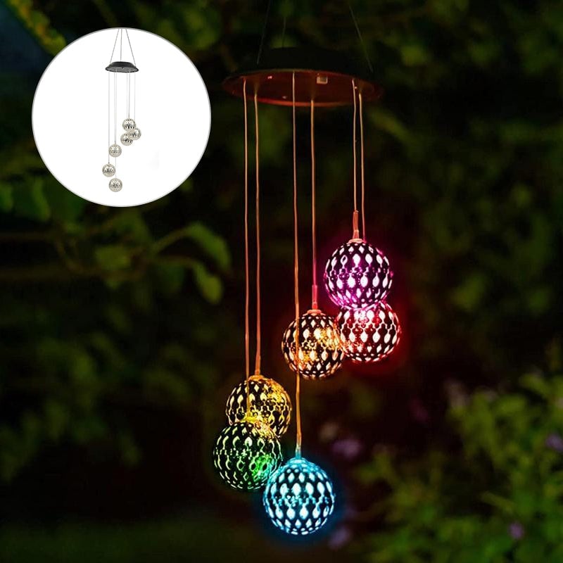 Colorful Rainbow Solar Wind Chime