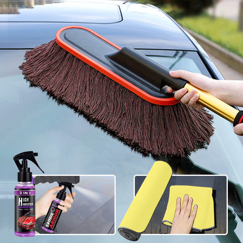 Car Duster with Extendable Telescoping Handle