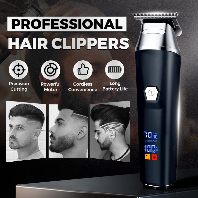 💕Household Digital Display Professional Electric Hair Clipper Set