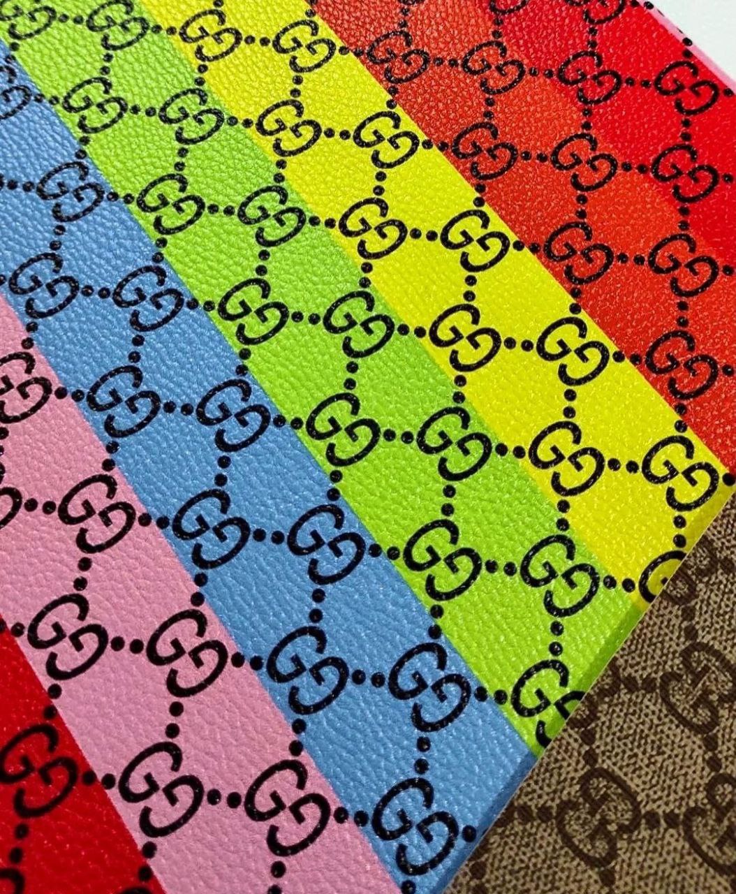 Colorful Gucci vinyl crafting leather fabric for bag leather, shoe ...