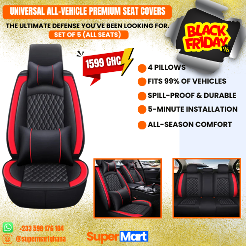 SuperMart Universal All-Vehicle Premium Seat Covers -Full Seat