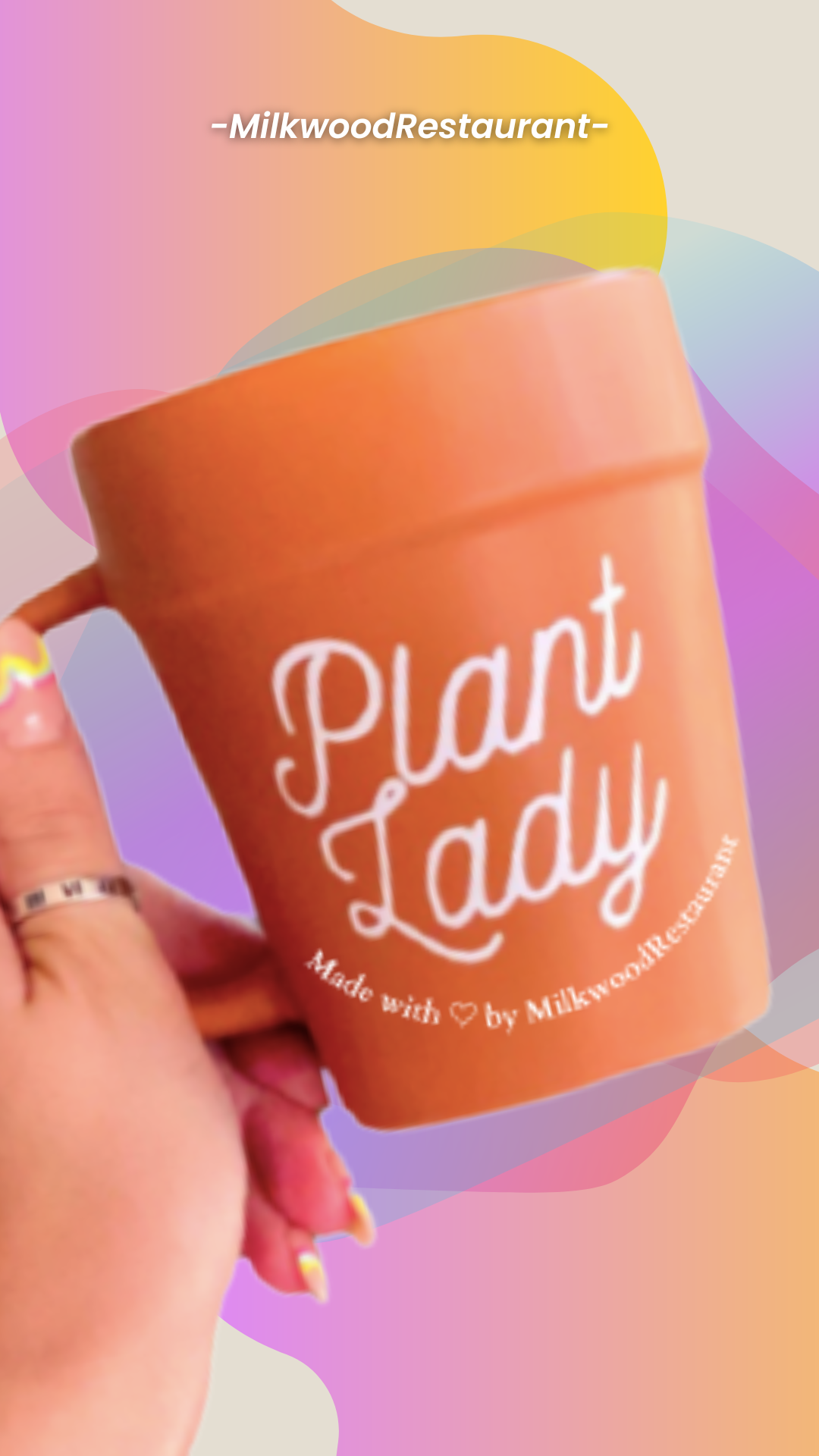 Plant Lady Cursive Terra-cotta Pot Mug - Gifts For Her