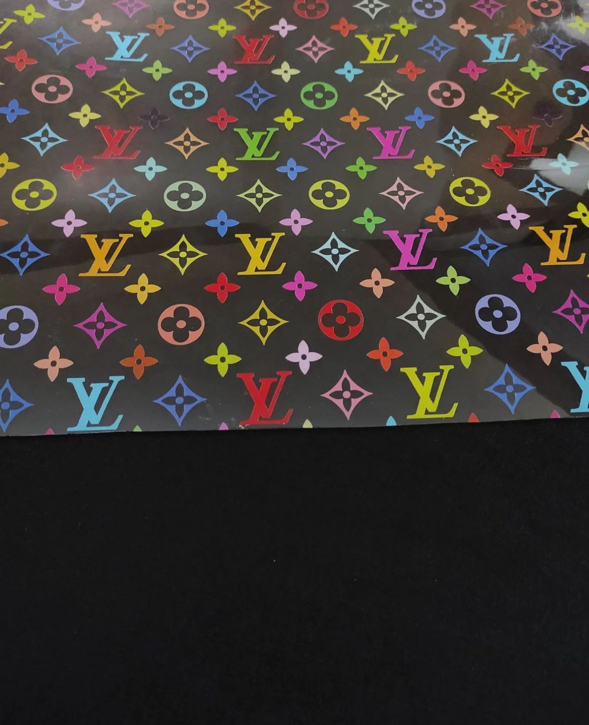 LV clear pvc crafting for bag pvc, shoe pvc handicrafts